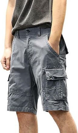 Generic Pantalon cargo pour homme 2026 - Style d&eacute;contract&eacute; - Confortable - Couleur unie - Coupe ample, GY1., 48