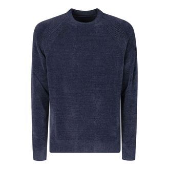 Roberto Ricci Design Rrd, Homme, Pulls, Bleu, Taille: 2XL Pull Doux en Chenille &agrave; Manches Raglan