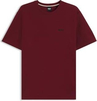 BOSS Hommes Waffle T-Shirt T-Shirt de Pyjama en Coton m&eacute;lang&eacute; avec Logo brod&eacute;