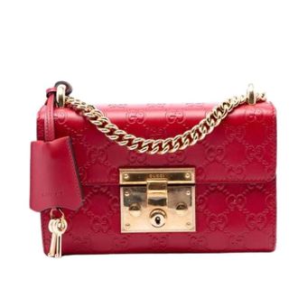 Gucci Pre-owned Padlock Umh&auml;ngetasche - - Pre-owned - Damen - Rot - ONE SIZE