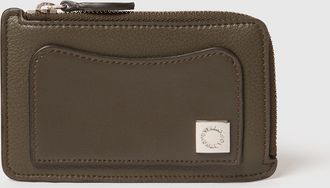 Stella McCartney Ryder Zip Cardholder, Woman, Dark olive