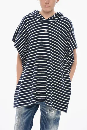 Givenchy Terry Hoodie with Awning Stripe Pattern Givenchy