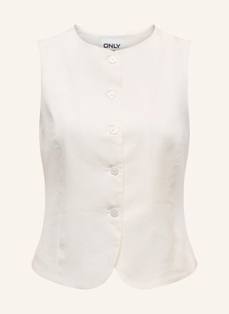 Only Blazerweste Mit Leinen weiss