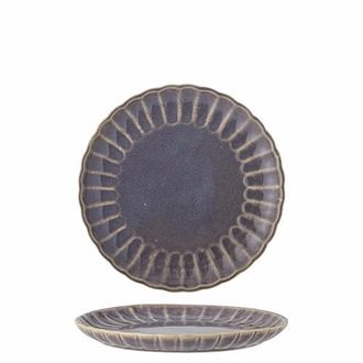 Bloomingville Latina Teller D20xH2cm - Steingut Speiseteller - Hochwertiger Keramikteller f&uuml;r den t&auml;glichen Gebrauch & besondere Anl&auml;sse - Sp&uuml;lmaschinen- & Mikrowel
