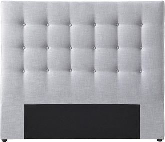 Vente-Unique Polster-Bettkopfteil - 140 cm - Stoff - Hellgrau - Francesco