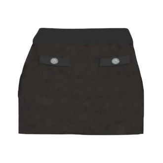 MC2 Saint Barth Kurzer Rock mit Vordertaschen - - Skirts - Damen - Schwarzk - S