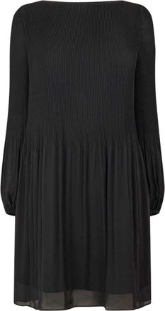 HUGO BOSS Kleid f&uuml;r Damen, Kniel&auml;nge, Lang&auml;rmlig (Schwarz)