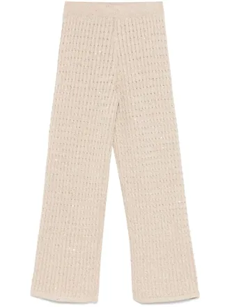 Eleventy pantalon en maille - Tons neutres