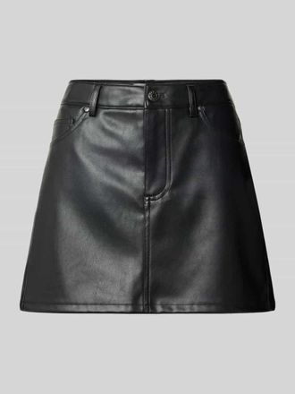 Review Minirock in Leder-Optik mit Eingrifftaschen