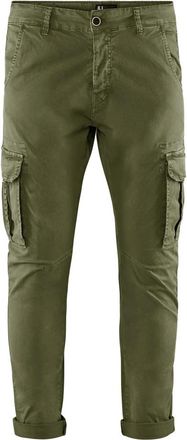 Bomboogie Homme, Pantalons, Vert, Taille: W38 Pantalon cargo en gabardine de coton