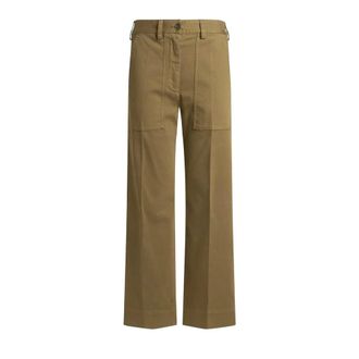 Etro Gr&uuml;ne Baumwollmischungshose mit Taschen - - Jeans - Damen - Braun - W24