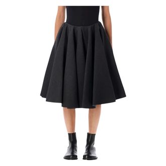 Ami Peplum Rock - - Skirts - Damen - Grau - S