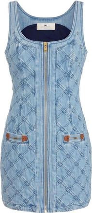 Elisabetta Franchi Damen, Kleider, Blau, XSGr&ouml;&szlig;e