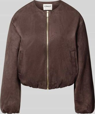 Only Regular Fit Kunstlederjacke in Velourleder-Optik Modell STINA