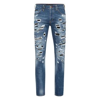 Philipp Plein Herren, Jeans, Blau, W26Gr&ouml;&szlig;e