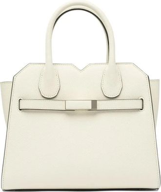 Valextra Hobo Bags - Milano Mini Handbag With Textured Leather - Gr. unisize - in Beige - f&uuml;r Damen
