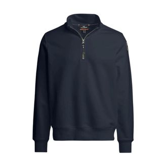 Parajumpers Homme, Sweatshirts et sweats &agrave; capuche, Bleu, Taille: M Broad Peak Half Zip