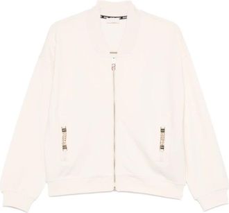 Liu Jo Femme, Sweatshirts et sweats &agrave; capuche, Beige, Taille: 44 FR SweaT-shirt zipp&eacute;