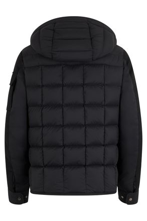 Moncler Mens Jacket With Hood Black Polyamide Padded & Down