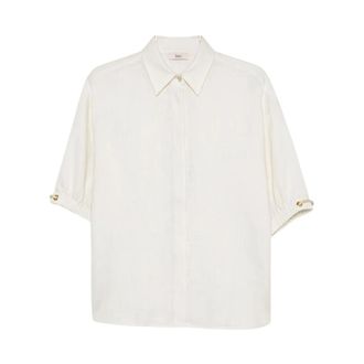 Herno Kurz&auml;rmeliges Hemd mit Knopfleiste - - Blouses & Shirts - Damen - Wei&szlig; - M