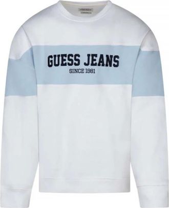 Guess Homme, Sweatshirts et sweats &agrave; capuche, Blanc, Taille: M Horizont SweaT-shirt