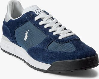 Polo Ralph Lauren Baskets bi-mati&egrave;re en cuir m&eacute;lang&eacute;