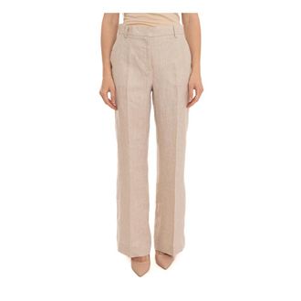 Max Mara Wkdmalizia Hose mit geradem Bein - - Trousers - Damen - Beige - XL