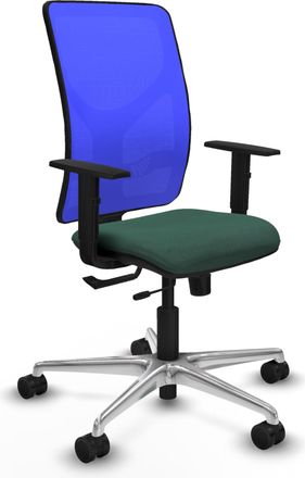 Piqueras y Crespo B&uuml;rostuhl XXL mit 1D-Armlehnen, h&ouml;henverstellbare Lendenwirbelst&uuml;tze, ausgestattet mit Syncro/Traslack und Schneideschaum, mit Rollen von 65 mm, Nylon