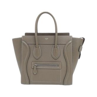 Celine Sac Pre-owned Luggage Micro en cuir de veau - Femme - Pre-owned - Gris - Taille: ONE Size