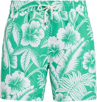 Polo Ralph Lauren Homme, Maillots de bain, Vert, Taille: M Floral Swim Boxer
