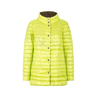 Herno Womens Bicolor Polyamide Coat Clothing