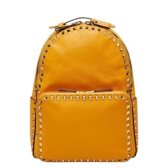 Valentino Sac &agrave; dos vintage Pre-owned - Femme - Pre-owned - Jaune - Taille: ONE Size