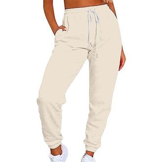 Generico Pantalon de surv&ecirc;tement ample pour femme Curvy Pantalon de jogging pour femme avec poches larges, pantalon de surv&ecirc;tement doux et confortable pantalon