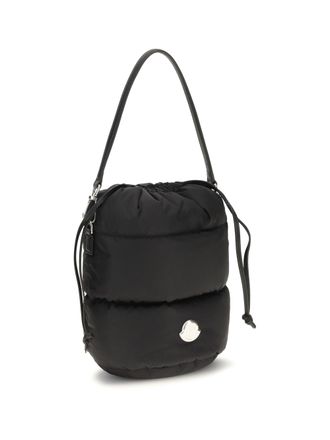 Moncler Womens Caradoc Bucket Bag Black Nylon