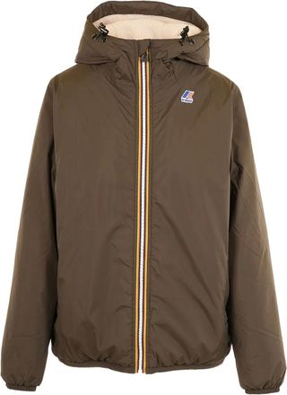 K-Way veste zippée à capuche - Marron