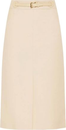 Valentino Garavani jupe à taille ceinturée - Tons neutres