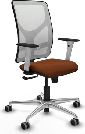 Piqueras y Crespo Verstellbarer Schreibtischstuhl mit wei&szlig;en und schwarzen Armlehnen, h&ouml;henverstellbare Lendenwirbelst&uuml;tze, ausgestattet mit 3 Positionen und Schneidesc