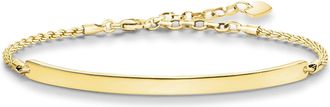Thomas Sabo Thomas Sabo Damen-Armband Love Bridge Silber vergoldet 21 cm - LBA0008-413-12-L21v