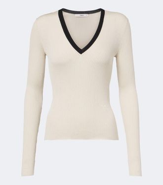 Fendi Pull en soie et coton