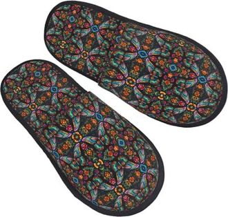 Generic Pantoufles DHiver Papillon Des Fleurs R&eacute;utilisables Accueil Pantoufles Portative Maison Slippers Pour Invit&eacute; Homme H&ocirc;tel M