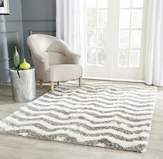 Safavieh Reese Tapis Polypropylène/Polyester Ivoire/Gris 121 X 182 cm