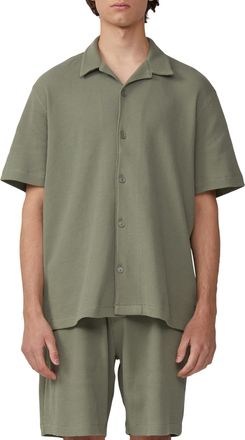 QS by s.Oliver Resort Fit: Hemd aus Waffelpiqué