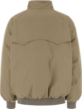 Prada Cotton-Blend Down Jacket - Beige