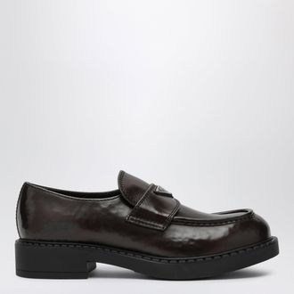 Prada Chocolate Loafer aus braunem Leder