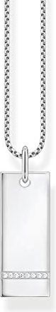 Thomas Sabo Collier à chaîne argent sterling Oxyde de Zirconium femme, Argenté, One Size - KE2135-051-14-L45V