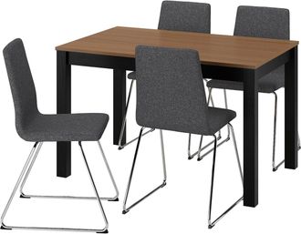 IKEA ÅLHULT / LILLÅNÄS Tisch und 4 Stühle