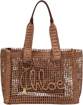 Chlo&eacute; Femme, Sacs, Brun, Taille: ONE Size Summer Banana East-West Tote