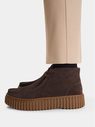 Clarks Schn&uuml;rschuhe Torhill Moss 26185345 Dunkelbraun