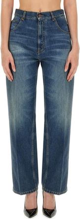 Victoria Beckham Femme, Jeans, Bleu, Taille: W27 Fold Boyfriend Jeans