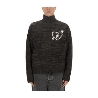 &Eacute;tudes Studio Logo Rollkragenpullover aus Merinowolle - - Knitwear - Herren - Braun - L